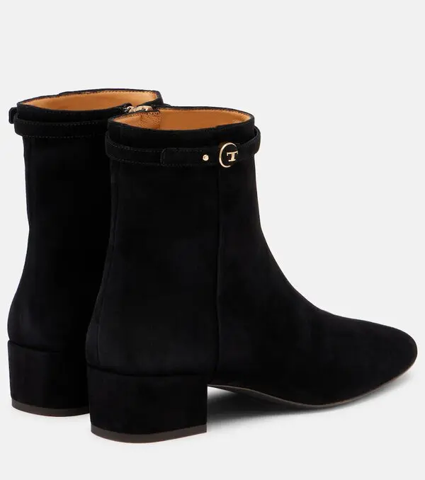 TOD'S Suede Ankle Boots - Black