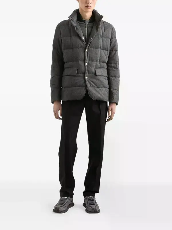 Dolce & Gabbana Quilted Down Jacket With High Neck