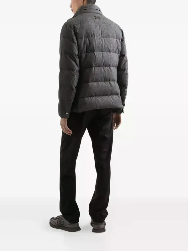 Dolce & Gabbana Quilted Down Jacket With High Neck