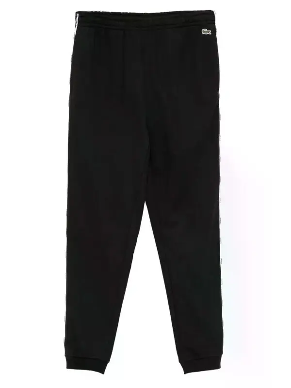 Lacoste Logo-trim Cotton Track Pants - Black