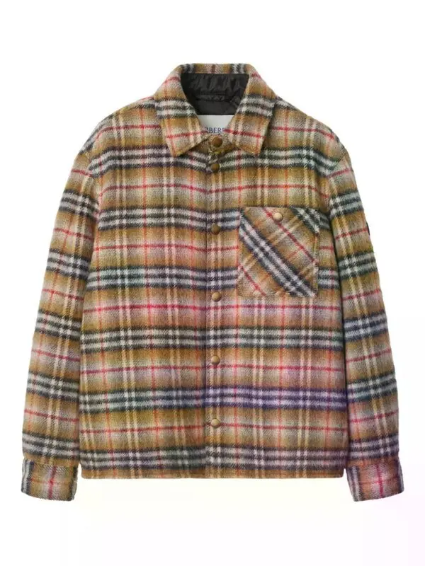 Burberry Plaid Shirt Jacket - Brown