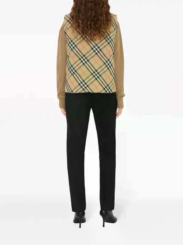 Burberry Check-print Reversible Puffer Gilet