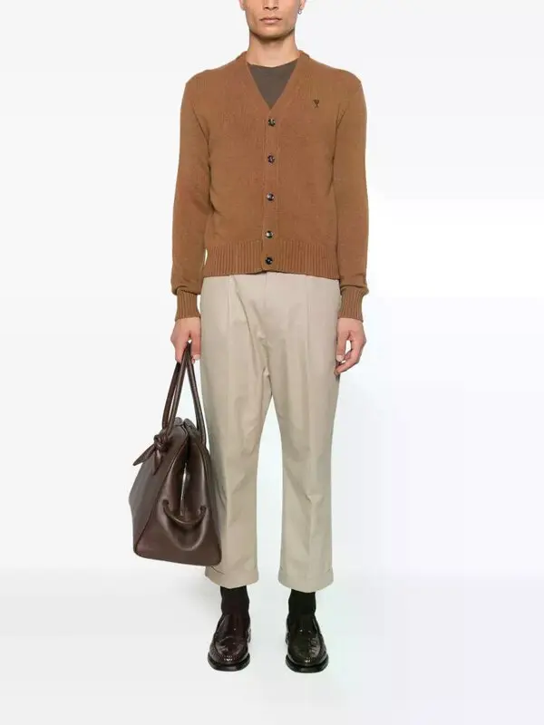 AMI Paris V-neck Button Cardigan
