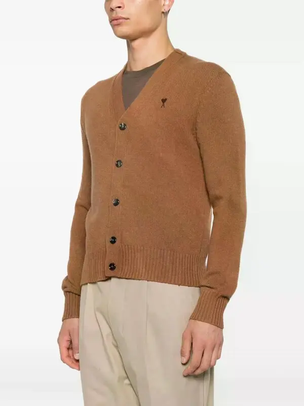 AMI Paris V-neck Button Cardigan