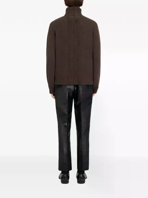 MAISON MARGIELA Roll Neck Sweater - Brown