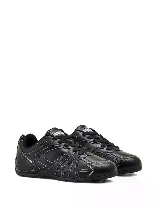 Marc Jacobs Stitched 72 Spring Lace-up Sneakers - Black