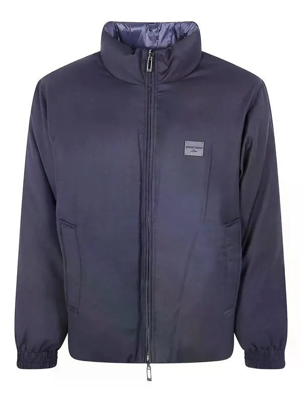 Emporio Armani Logo Detail Zip Jacket