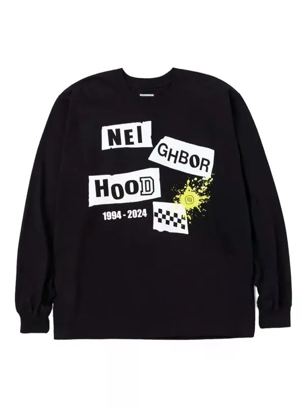 NEIGHBORHOOD Long-sleeve Graphic T-shirt - Black
