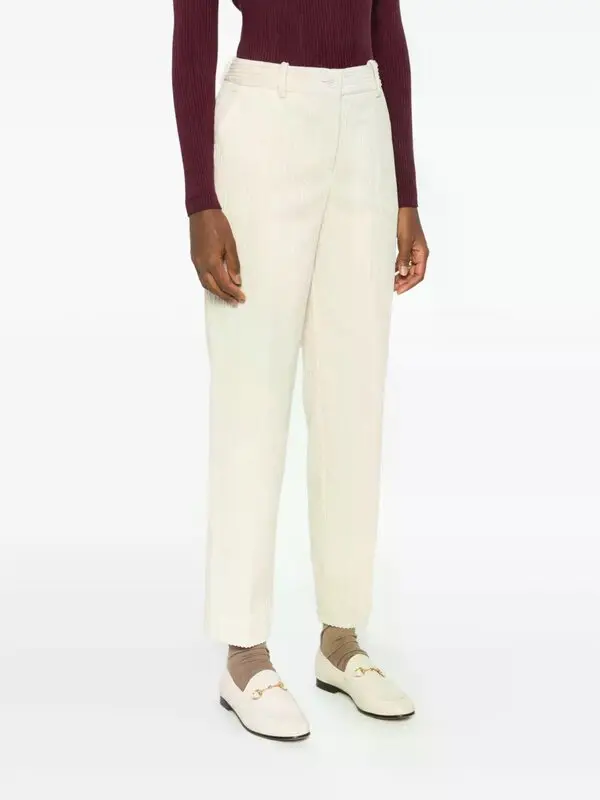 P.a.r.o.s.h Corduroy Cotton Trousers - Neutrals