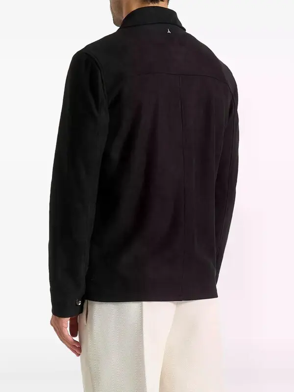 Manière De Voir Thomas Long Sleeve Shirt Jacket - Black