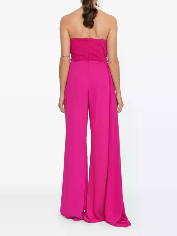 FOREVER UNIQUE Cowl Neck Strapless Wide Leg Jumpsuit