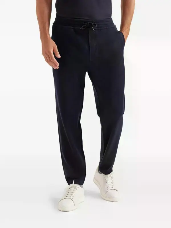 Brunello Cucinelli Drawstring-cuffed Track Pants - Blue