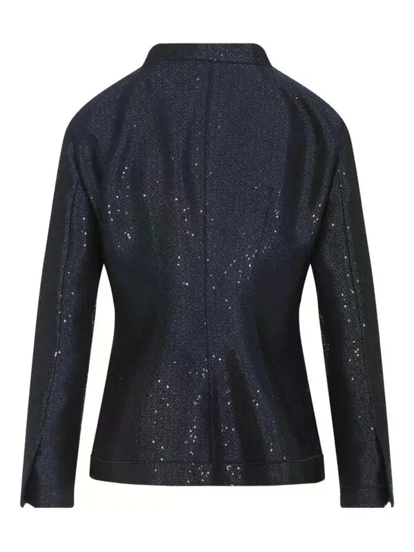 Giorgio Armani Sequin Embellished Jacket - Blue