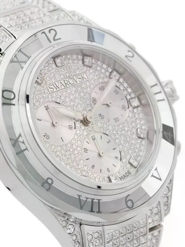SWAROVSKI Dextera Lux 40mm Stainless Steel Chronograph Watch With Crystal Embellishments