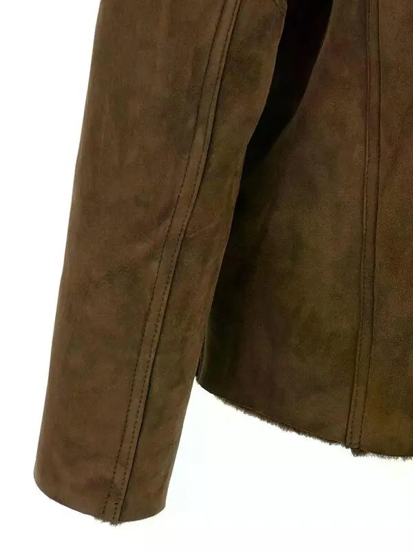 GIORGIO BRATO Hooded Suede Jacket