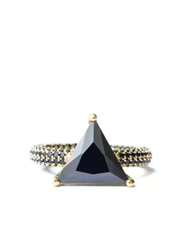 IZABEL DISPLAY Mega Triangle Ring - Black