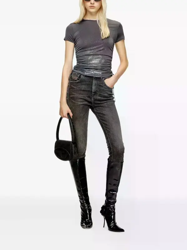 DIESEL® Metallic Detail Cinched Top - Grey
