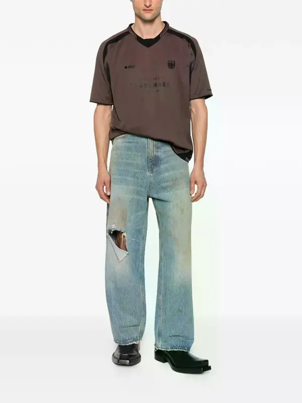 Vetements Distressed Baggy Jeans - Blue