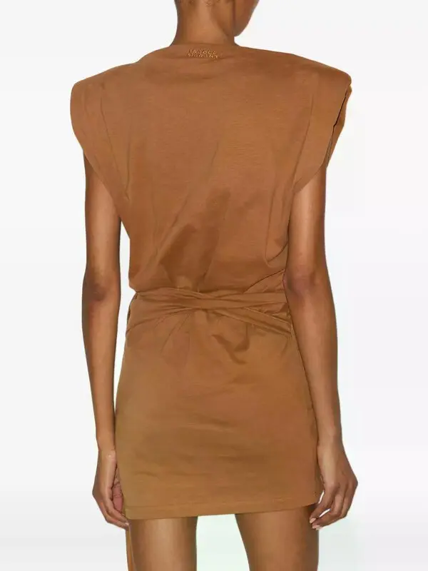 Isabel Marant Étoile Wrap Mini Dress - Brown