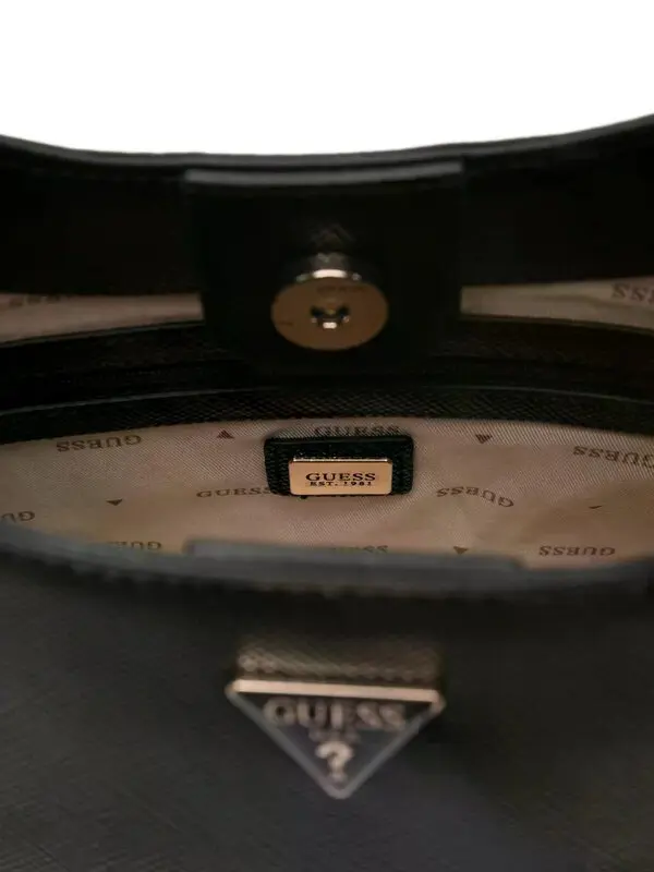 Guess Textured Leather Shoulder Bag