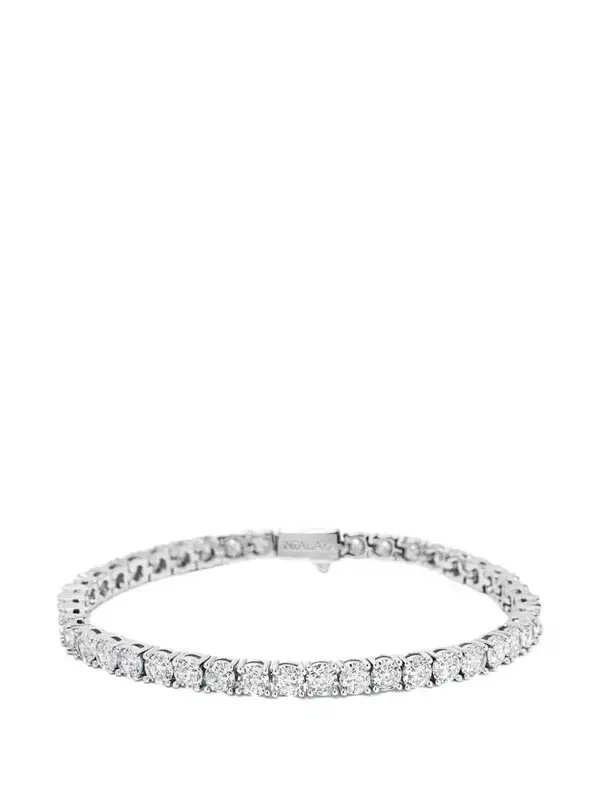 NIALAYA JEWELRY Embellished Tennis Bracelet With Cubic Zirconia - Silver