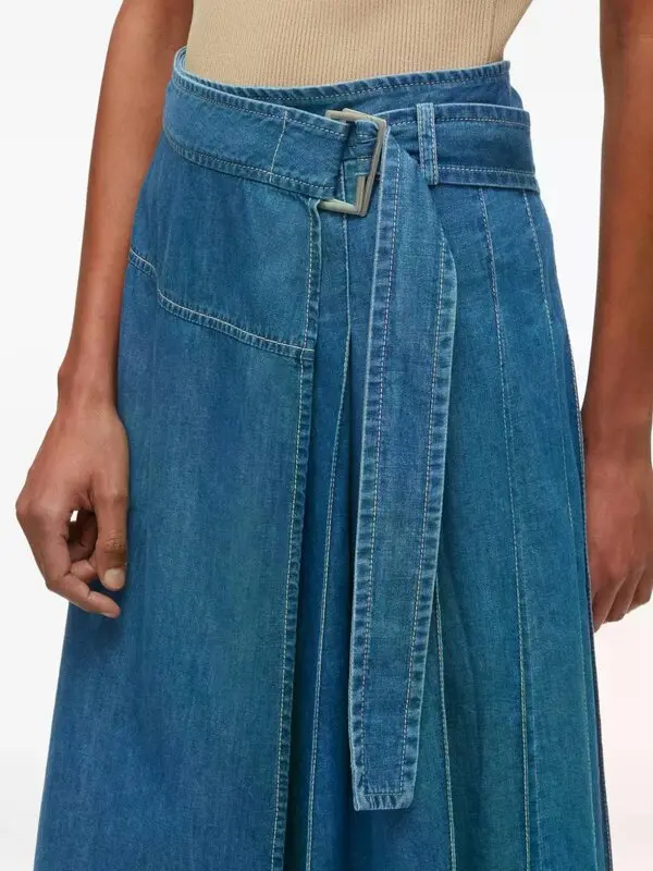 3.1 Phillip Lim Belted Wrap Midi Skirt