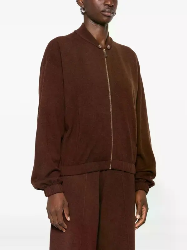 Fabiana Filippi Zip-front Cardigan - Brown
