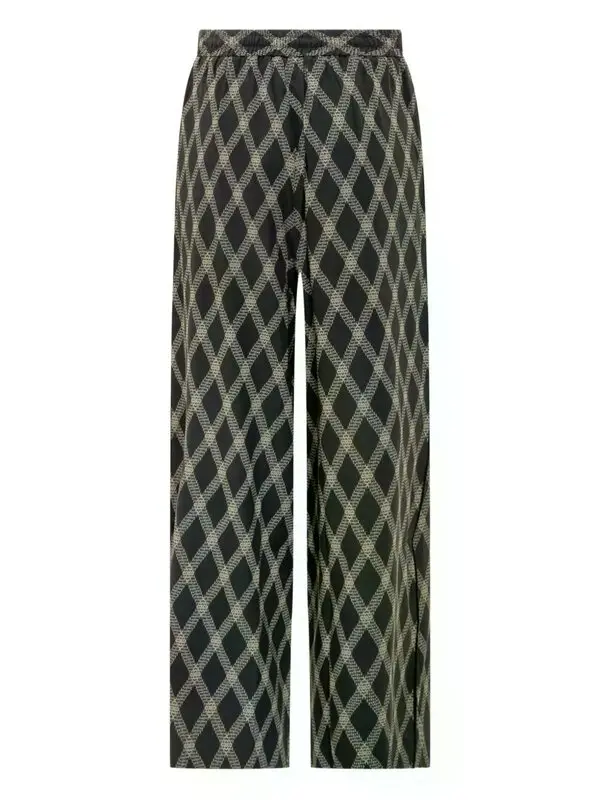 PIERRE-LOUIS MASCIA Diamond Pattern Drawstring Trousers