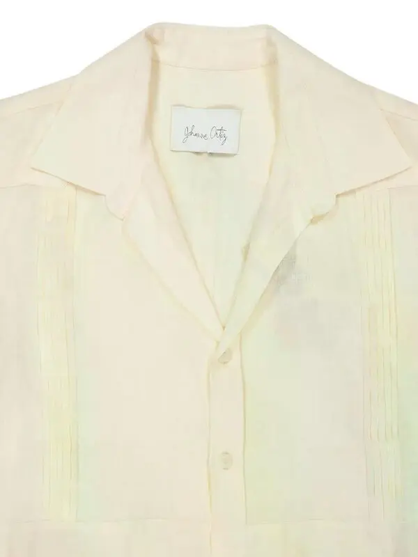 Johanna Ortiz Pleated-panel Short-sleeve Shirt