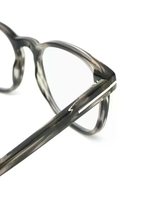 TOM FORD Dark Havana Square-frame Eyeglasses