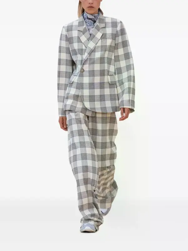 Baum Und Pferdgarten Pleated Check Trousers
