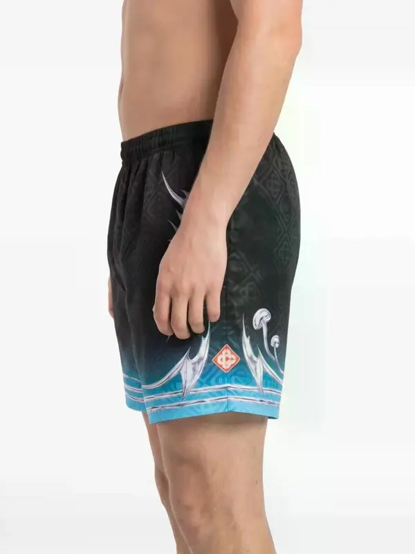 Casablanca Graphic-print Swim Shorts