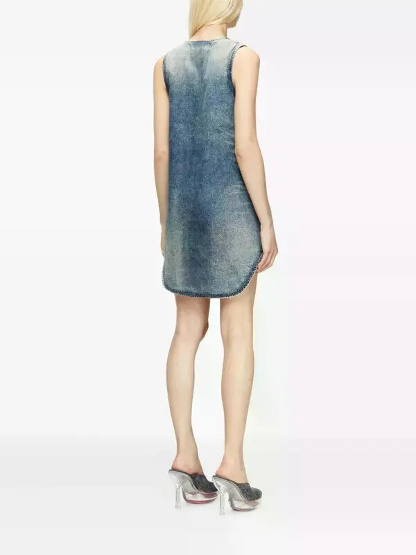 DIESEL® De-laris Sleeveless V-neck Denim Mini Dress
