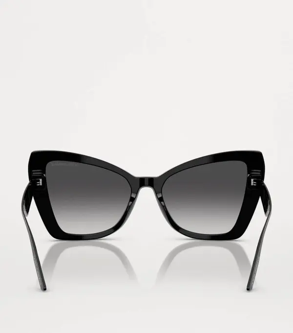 Dolce & Gabbana Acetate Cat Eye Sunglasses With Lace Detail