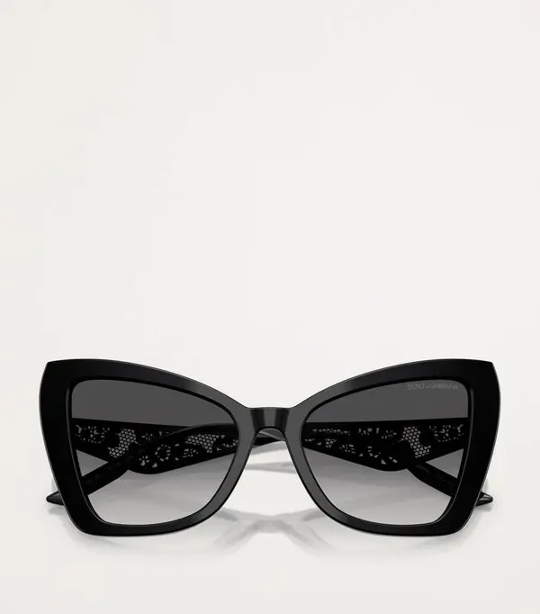 Dolce & Gabbana Acetate Cat Eye Sunglasses With Lace Detail