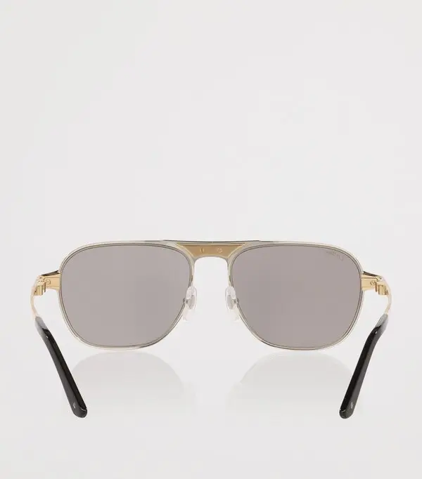 Cartier Rectangular Aviator Sunglasses