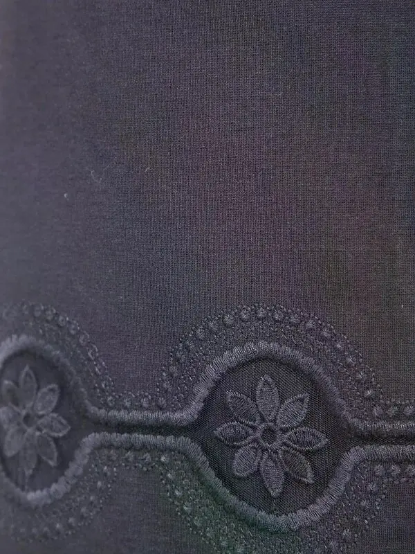 TWINSET Floral Embroidered Straight Skirt