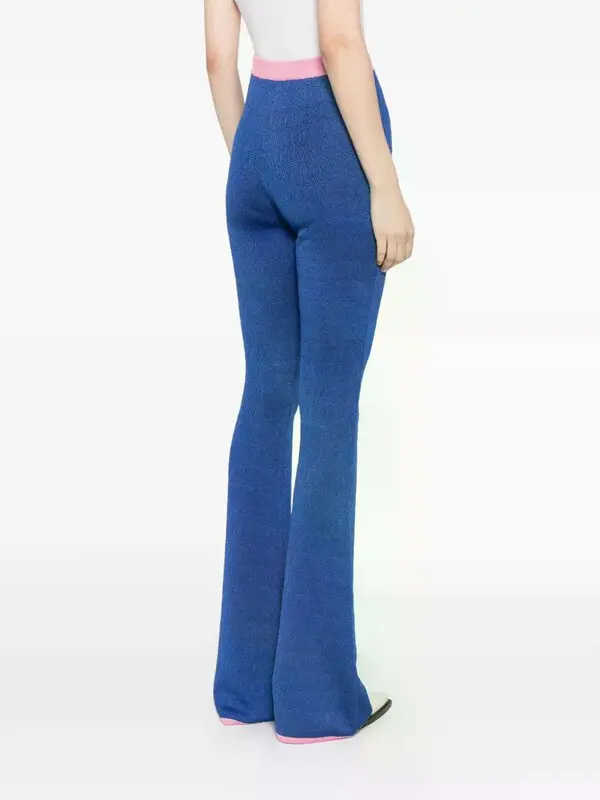 Bally Patterned Jacquard Flared Trousers