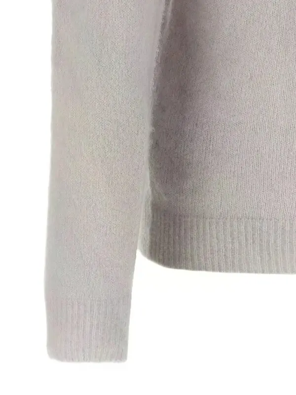 ROBERTO COLLINA Crew Neck Long Sleeve Knit - Grey