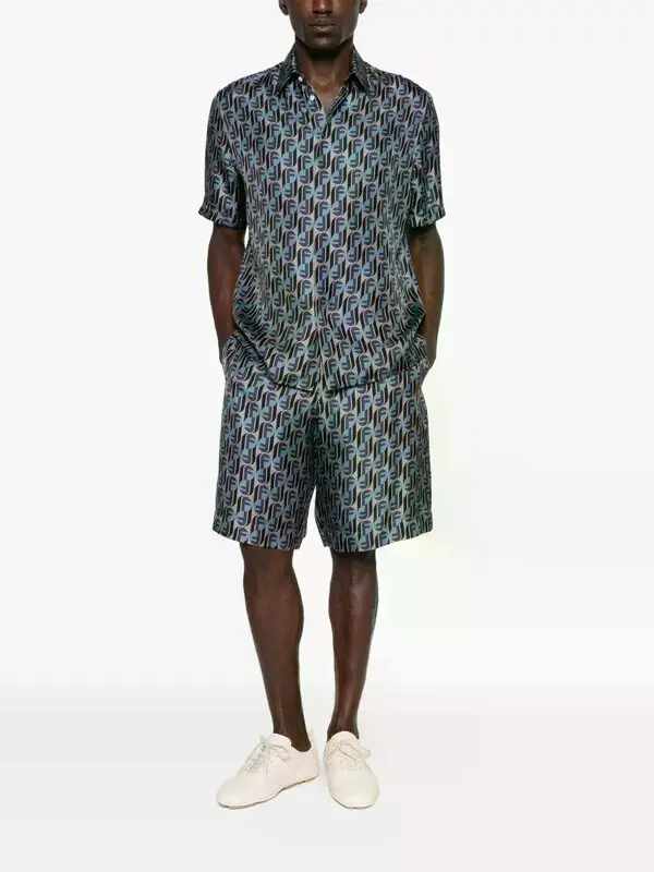 Fendi Logo-print Silk Shirt