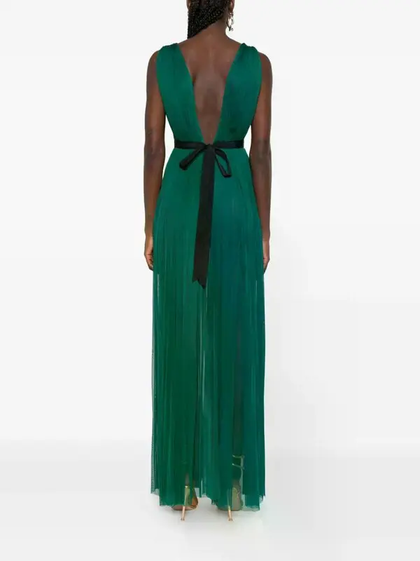 ROSERRY Santorini Pleated V-neck Maxi Dress