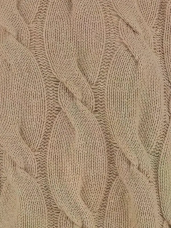 Bruno Manetti Cable Knit Crew Neck Sweater