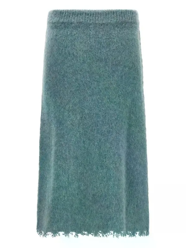 JIL SANDER Knitted Midi Skirt With Elastic Waistband