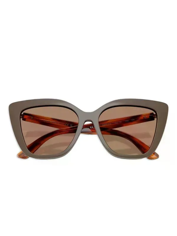 Emporio Armani Square Frame Sunglasses With Clip-on Lenses
