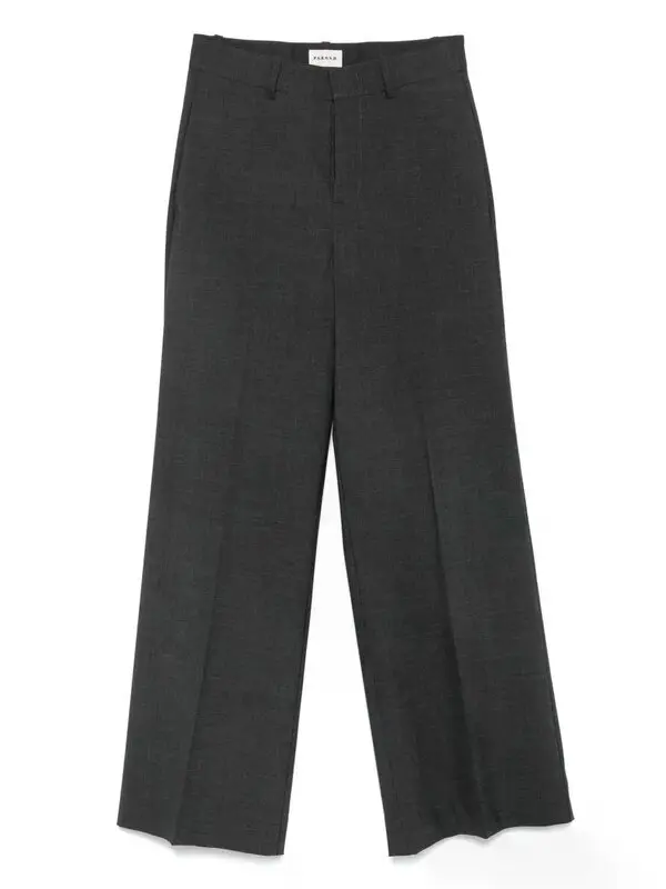 P.a.r.o.s.h Wide Leg Tailored Trousers - Grey