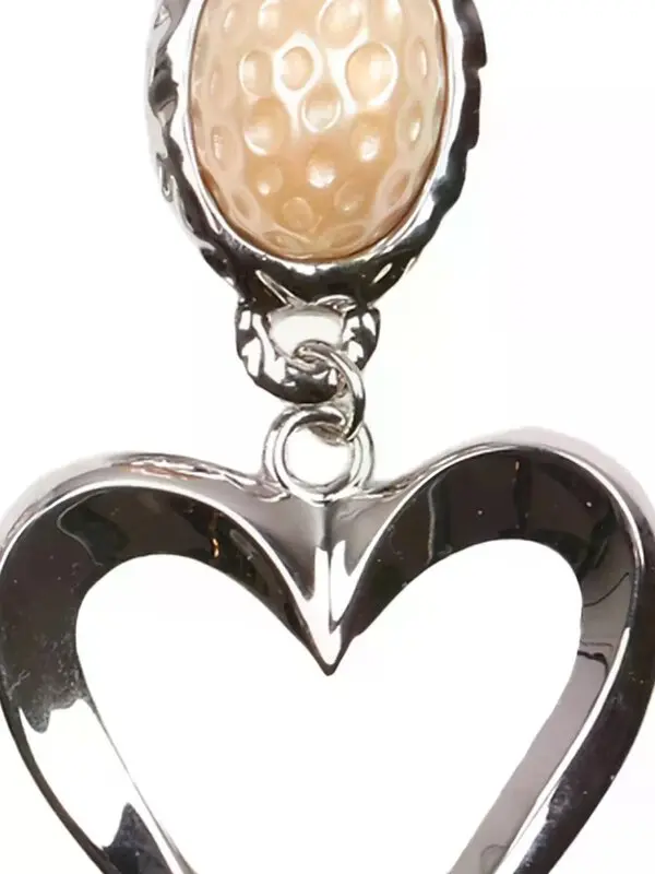 JULIETTA Tone Heart Motif Clip-on Earrings - Silver