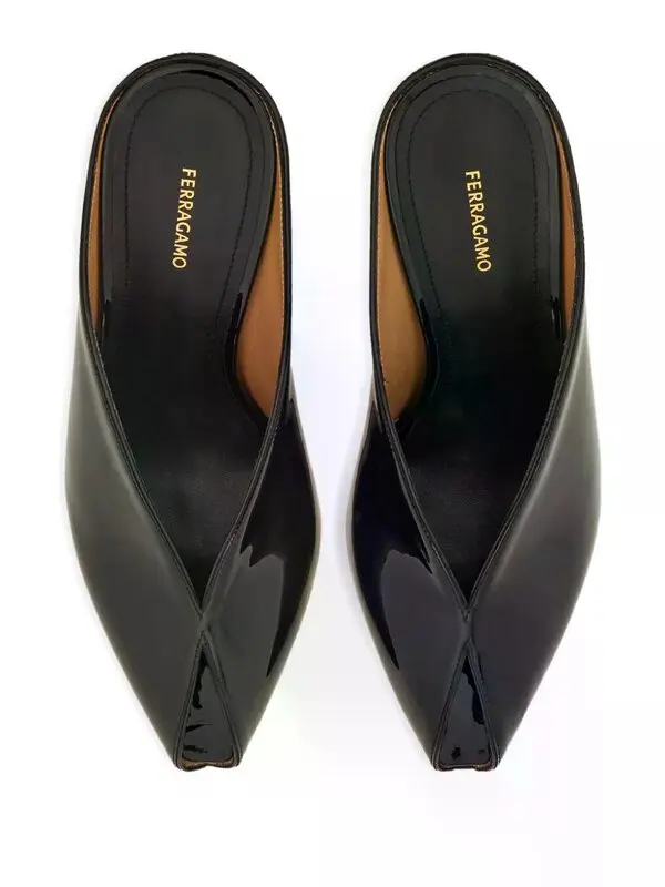 FERRAGAMO Peep-toe Wedge Pumps