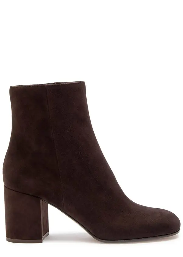 GIANVITO ROSSI Suede Ankle Boots - Brown