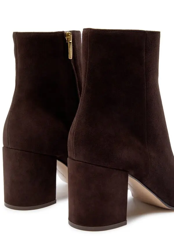 GIANVITO ROSSI Suede Ankle Boots - Brown