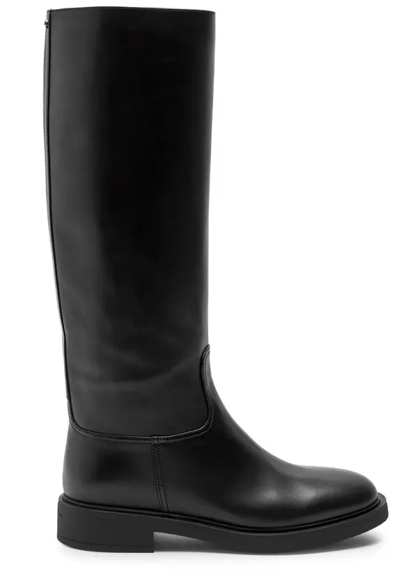 GIANVITO ROSSI Ascott Leather Knee-high Boots - Black